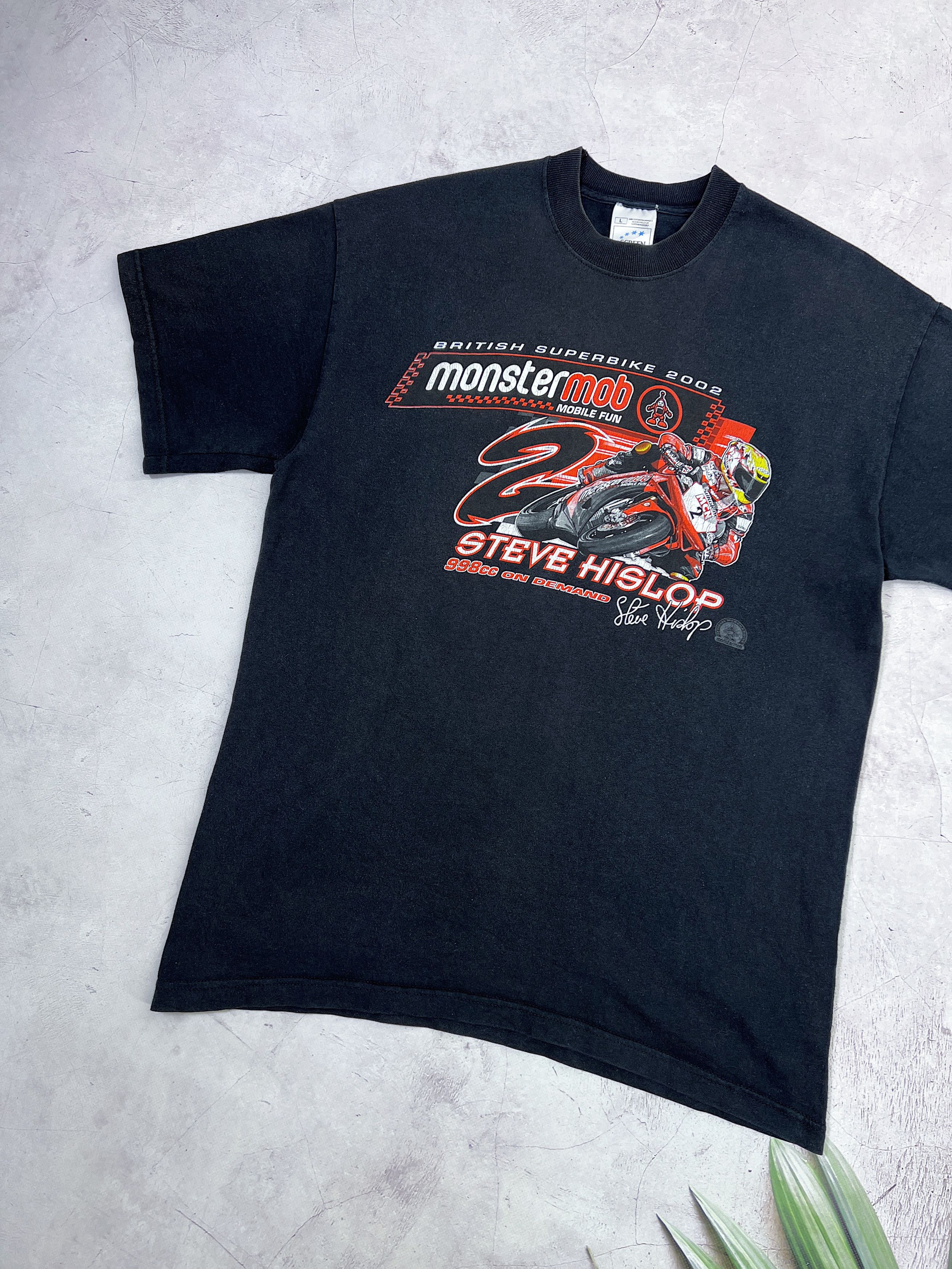 Racing British Superbike 2002 T-Shirt Steve Hislop 998cc on Demand ...