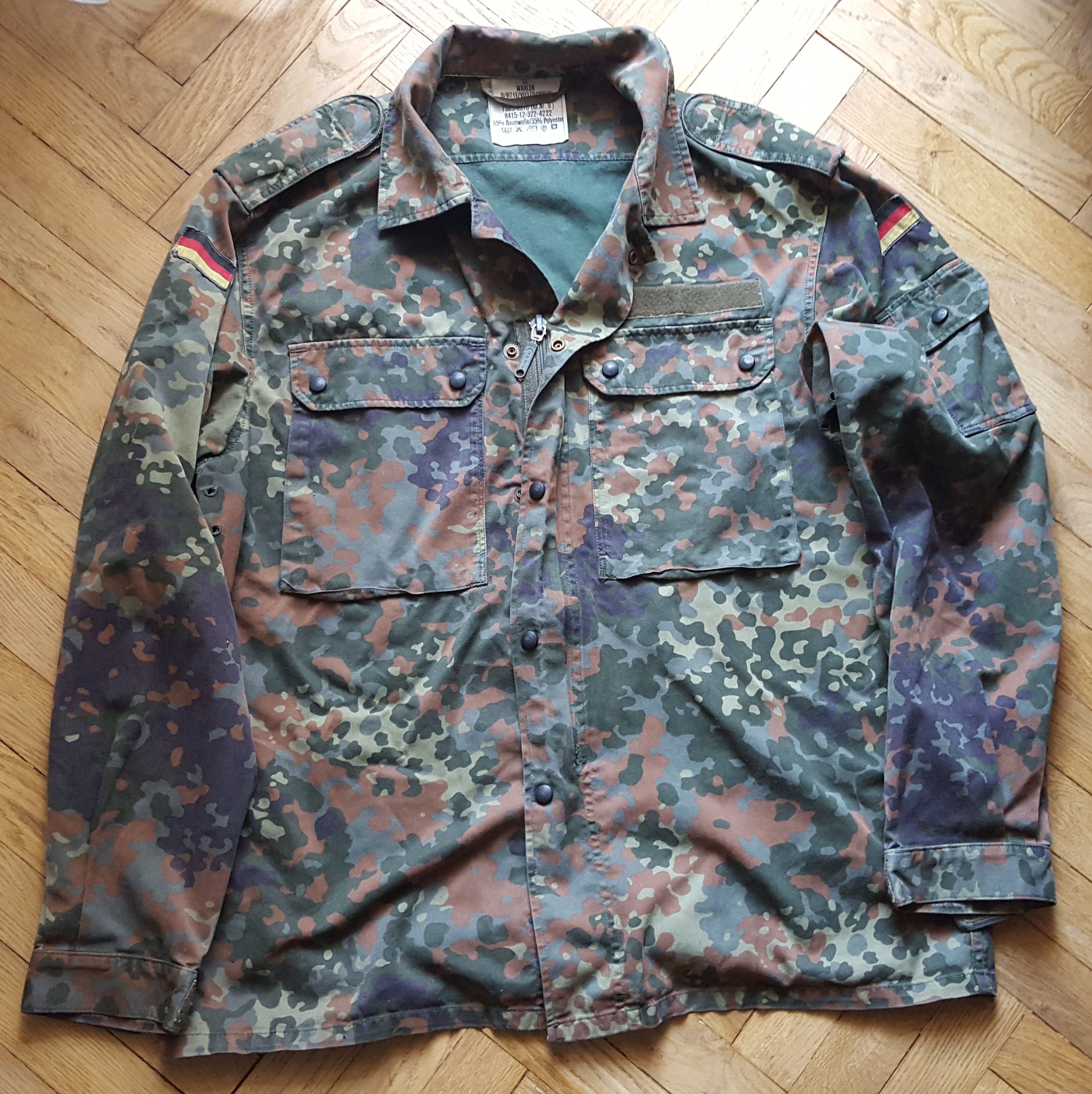 Military Vintage 90s German Army Flecktarn Shirt | Grailed