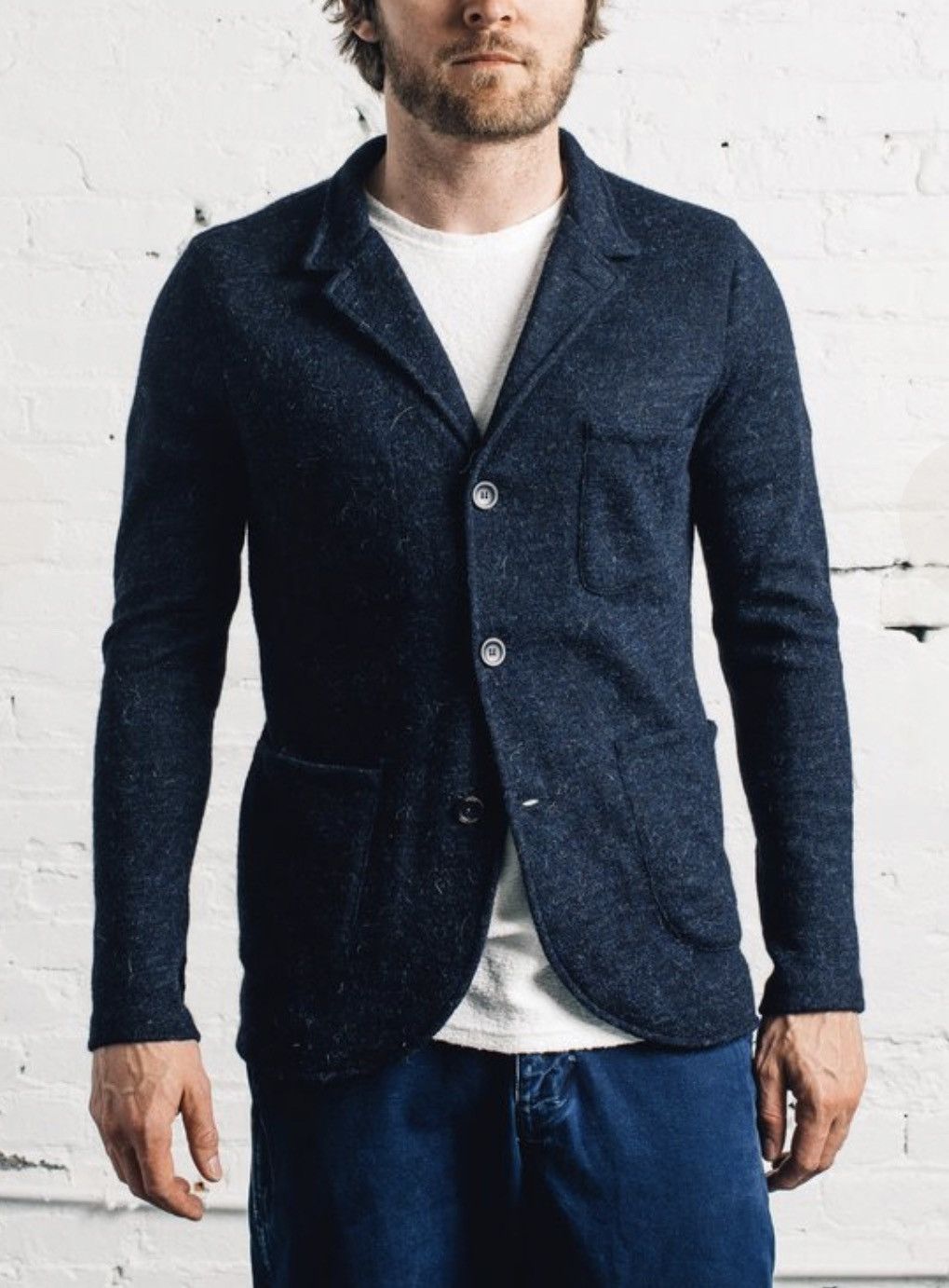 Apolis Apolis Alpaca Blazer Navy | Grailed
