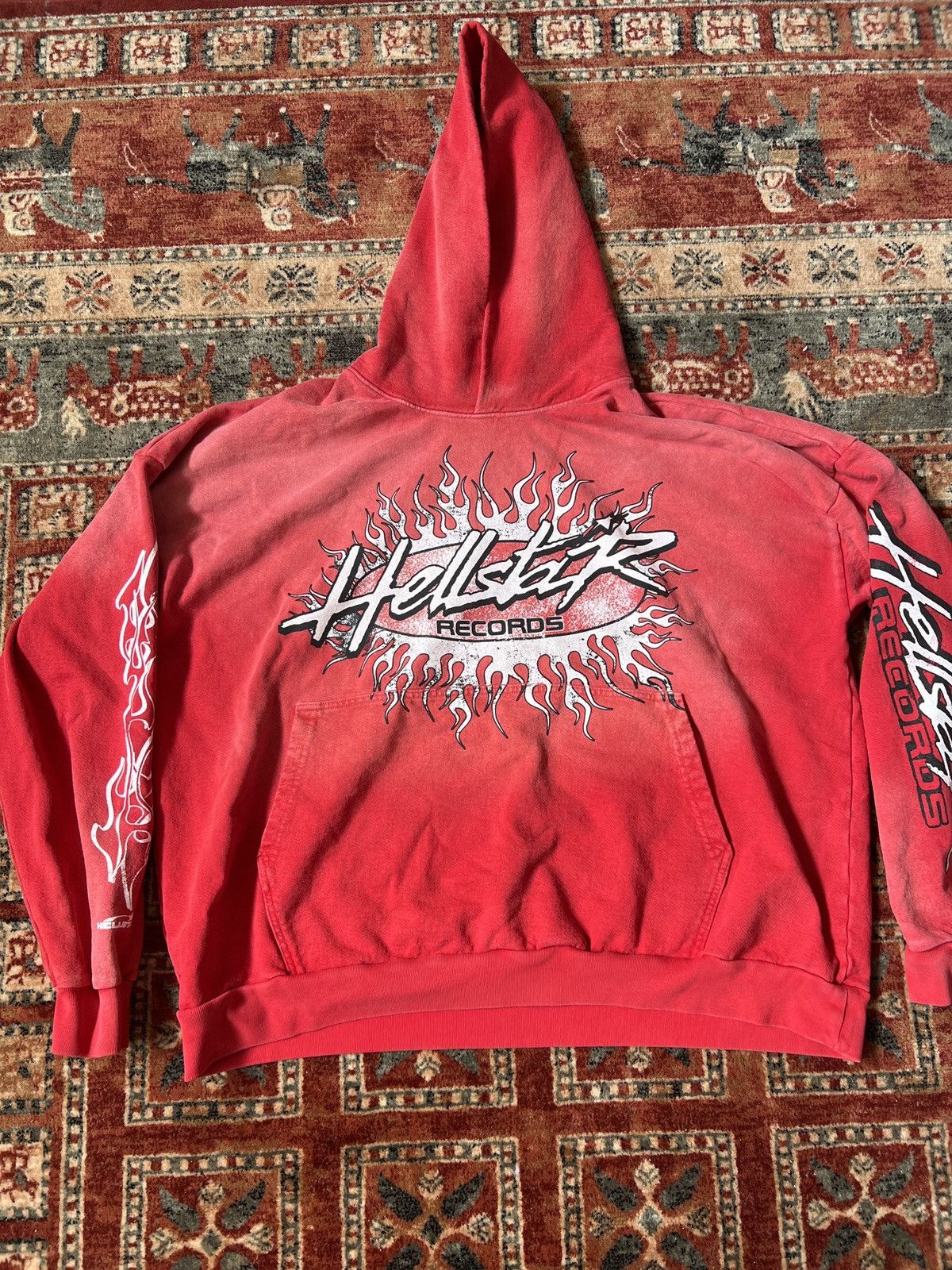 HELLSTAR Hellstar Records Hoodie Red Capsule 9 | Grailed