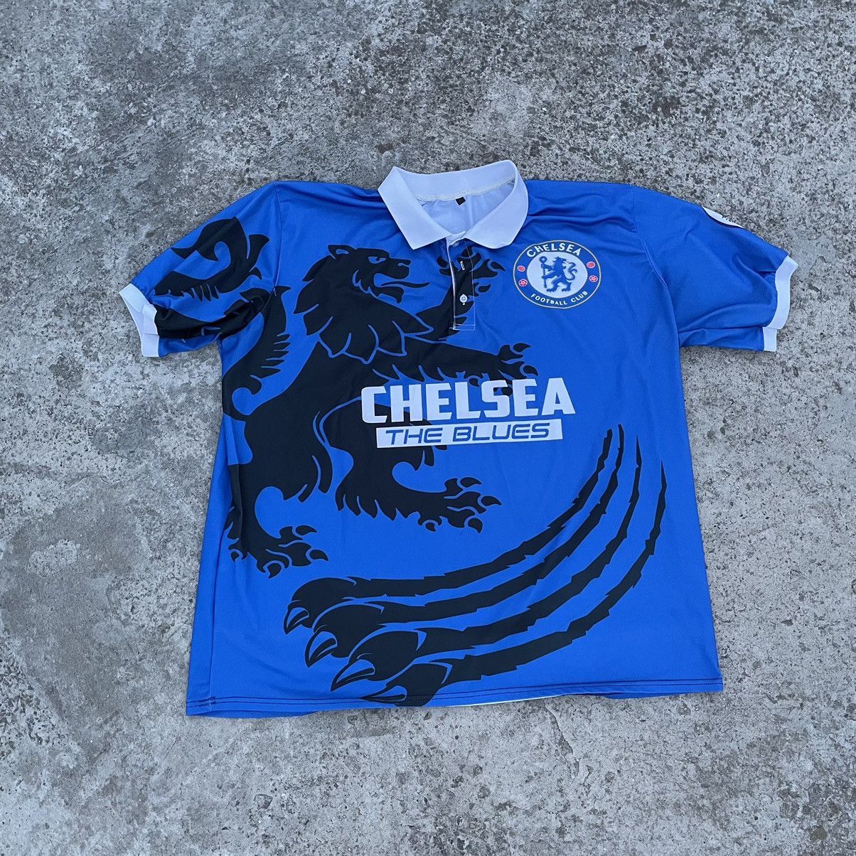 Vintage Vintage Chelsea Polo T-shirts Overprint Y2K 90s Football | Grailed