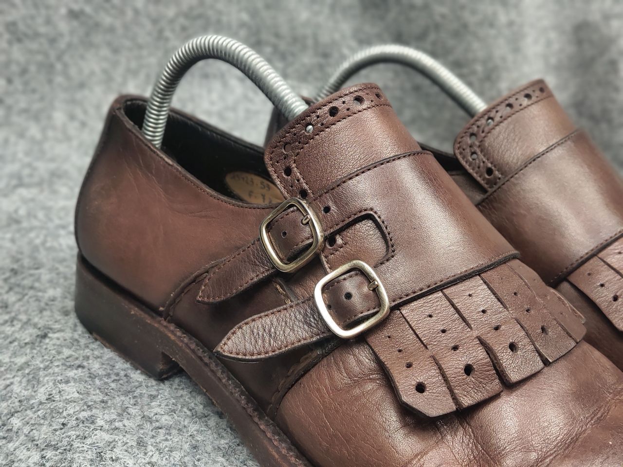 Designer × Luxury × Santoni Santoni Goodyear double monk strap Shoes ...