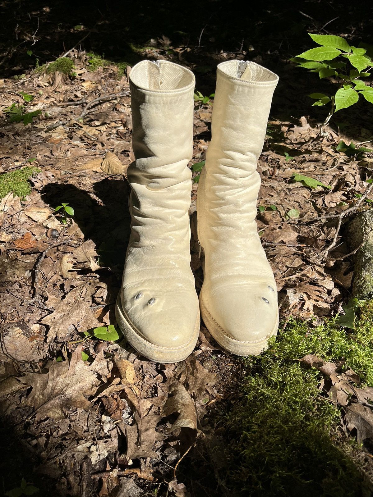 Carol Christian Poell CCP U Sole Prosthetic Tornado Boots White | Grailed