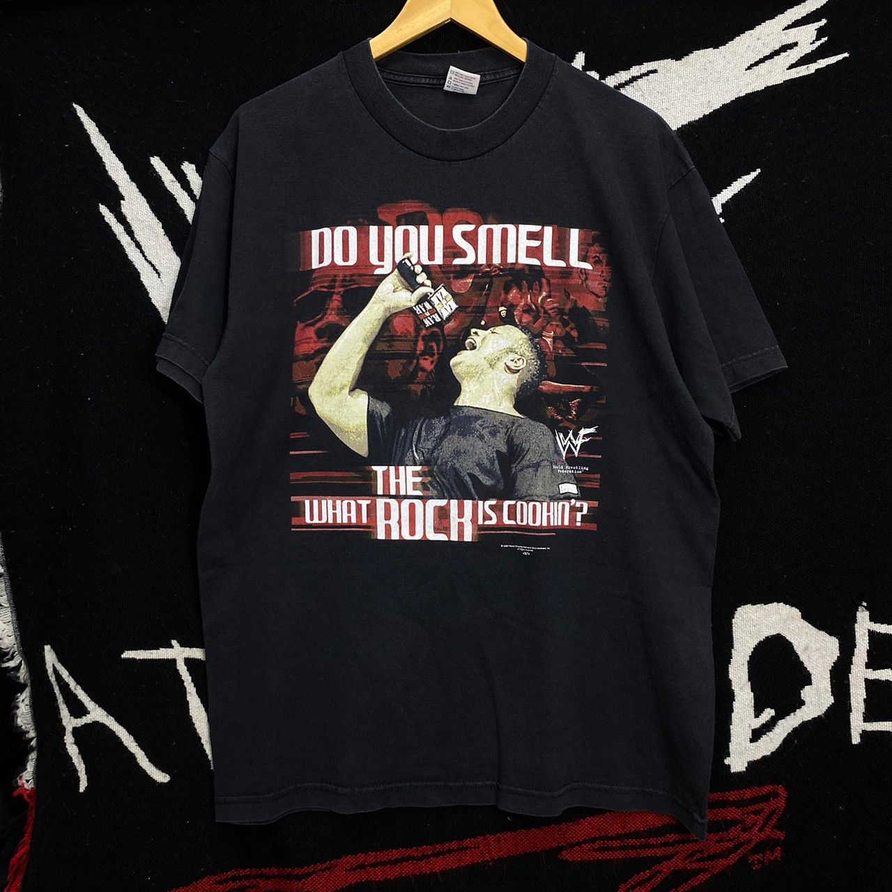 Vintage × Wwe × Wwf The Rock Vintage 2000 WWF Wrestling Shirt L | Grailed