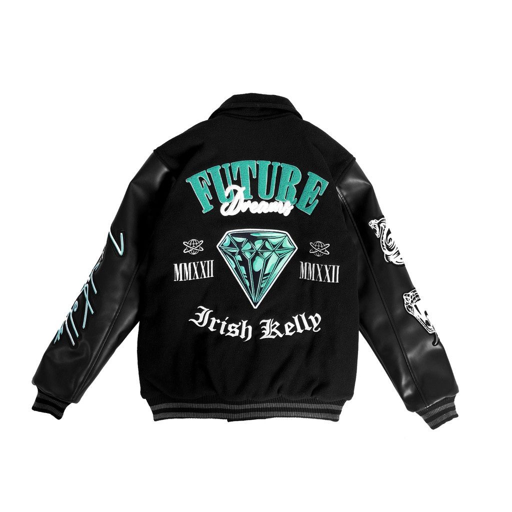 Varsity FUTURE DREAMS Varsity Jacket | Jaket Varsity Black | Grailed