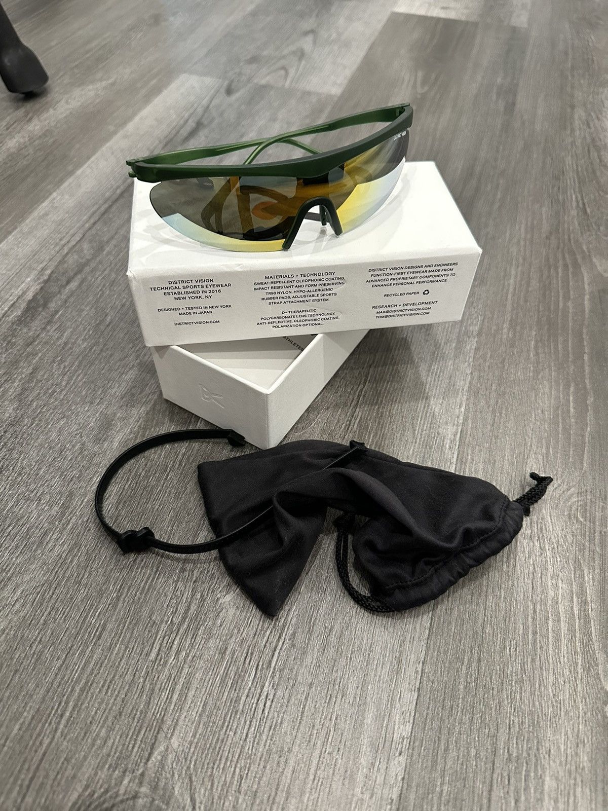 District Vision District Vision Koharu Eclipse Green Sunglasses | Grailed