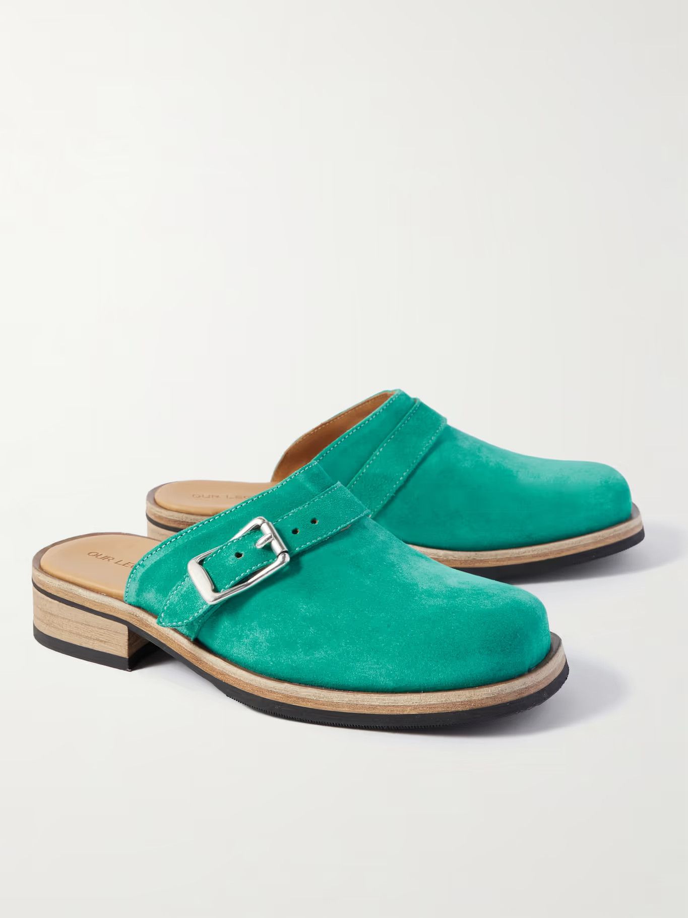 Our Legacy Our Legacy Emerald Suede Camion Mule | Grailed