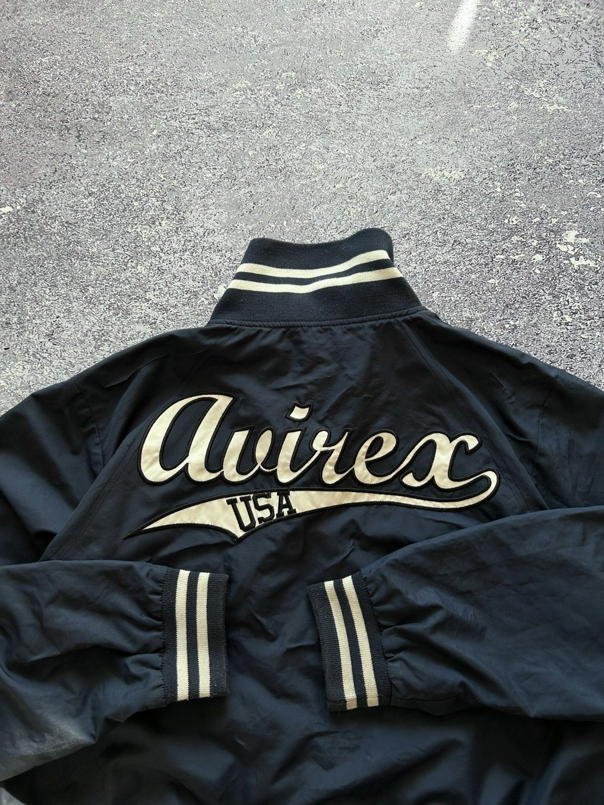 Avirex × Streetwear × Vintage Vintage Avirex Jacket Nylon Embroidered ...