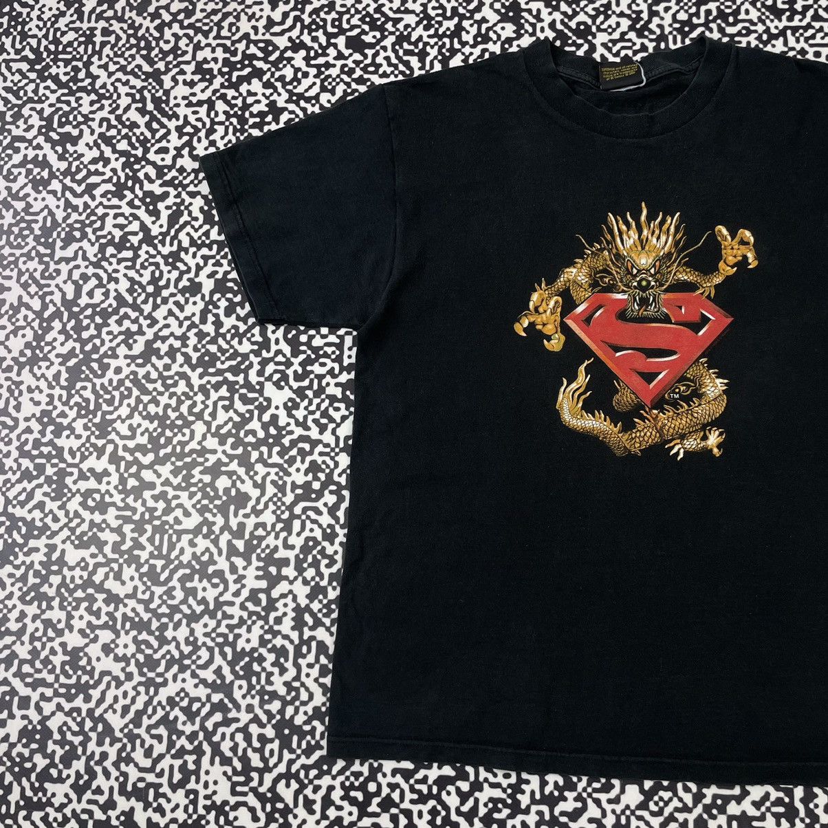 Movie Vintage 2001 SUPERMAN Japanese Dragon Movie Warner B T-shirt ...