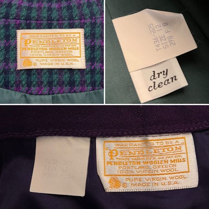 Pendleton Vintage 80s Pendleton Skirt Suit 12 Houndstooth Blazer 2 Pie | Grailed