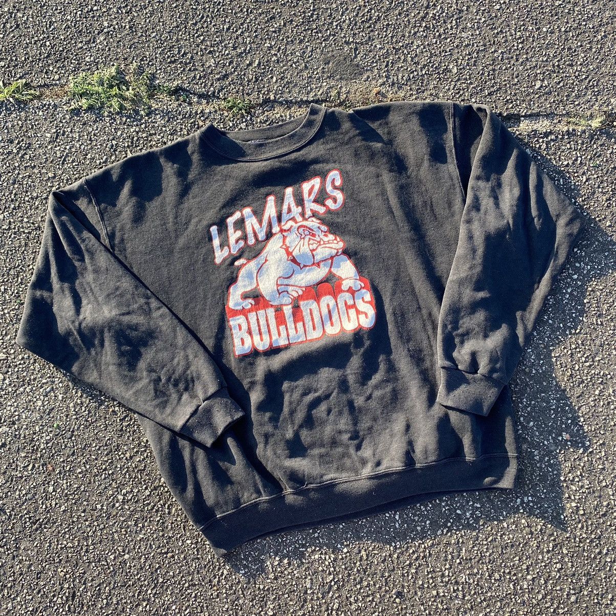 Vintage LEMARS BULLDOGS 90S VINTAGE SUN FADED OVERSIZE SWEATSHIRT | Grailed