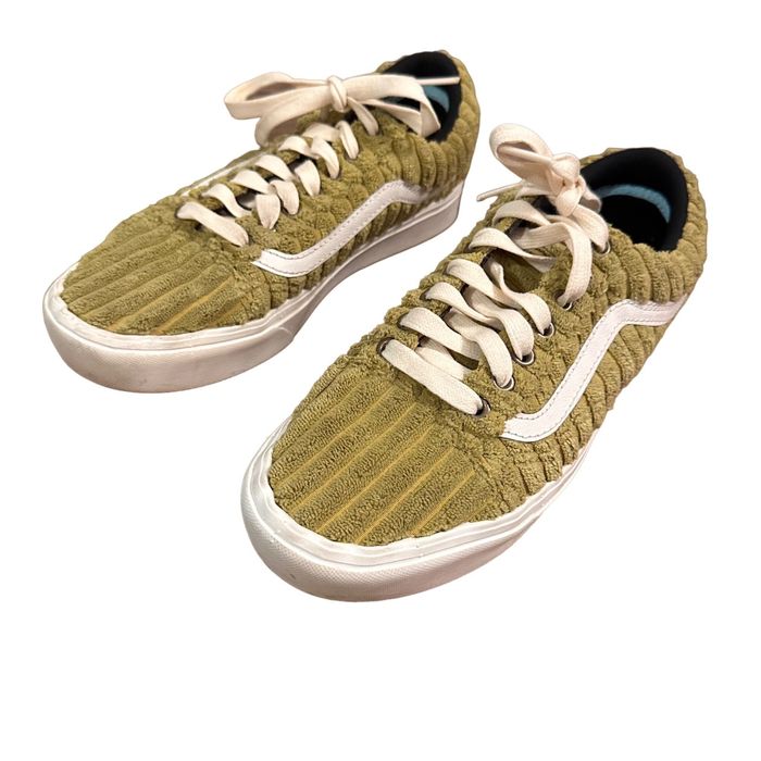 Vans Vans Old Skool Jumbo Cord Comfy Cush Green Sz 8.5 Womens/7.0 | Grailed