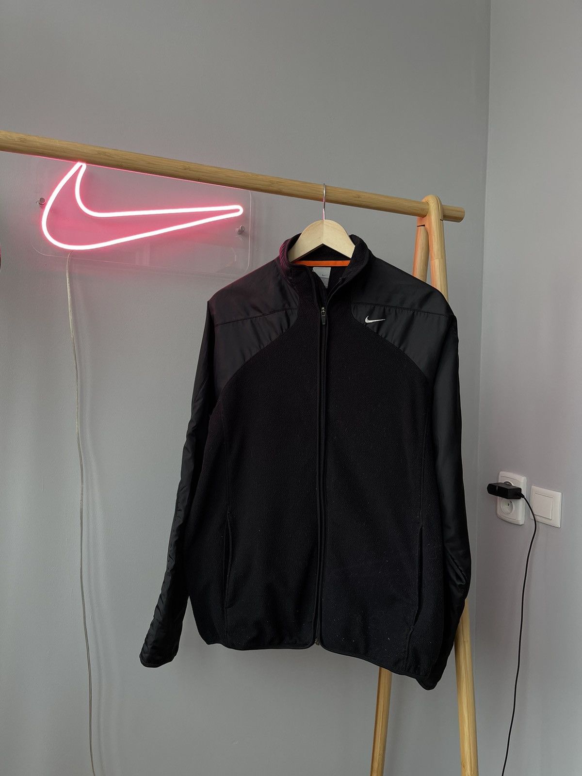 Pre-owned Nike X Vintage 90's Nike Vintage Fleece Mini Swoosh Gorocore ...