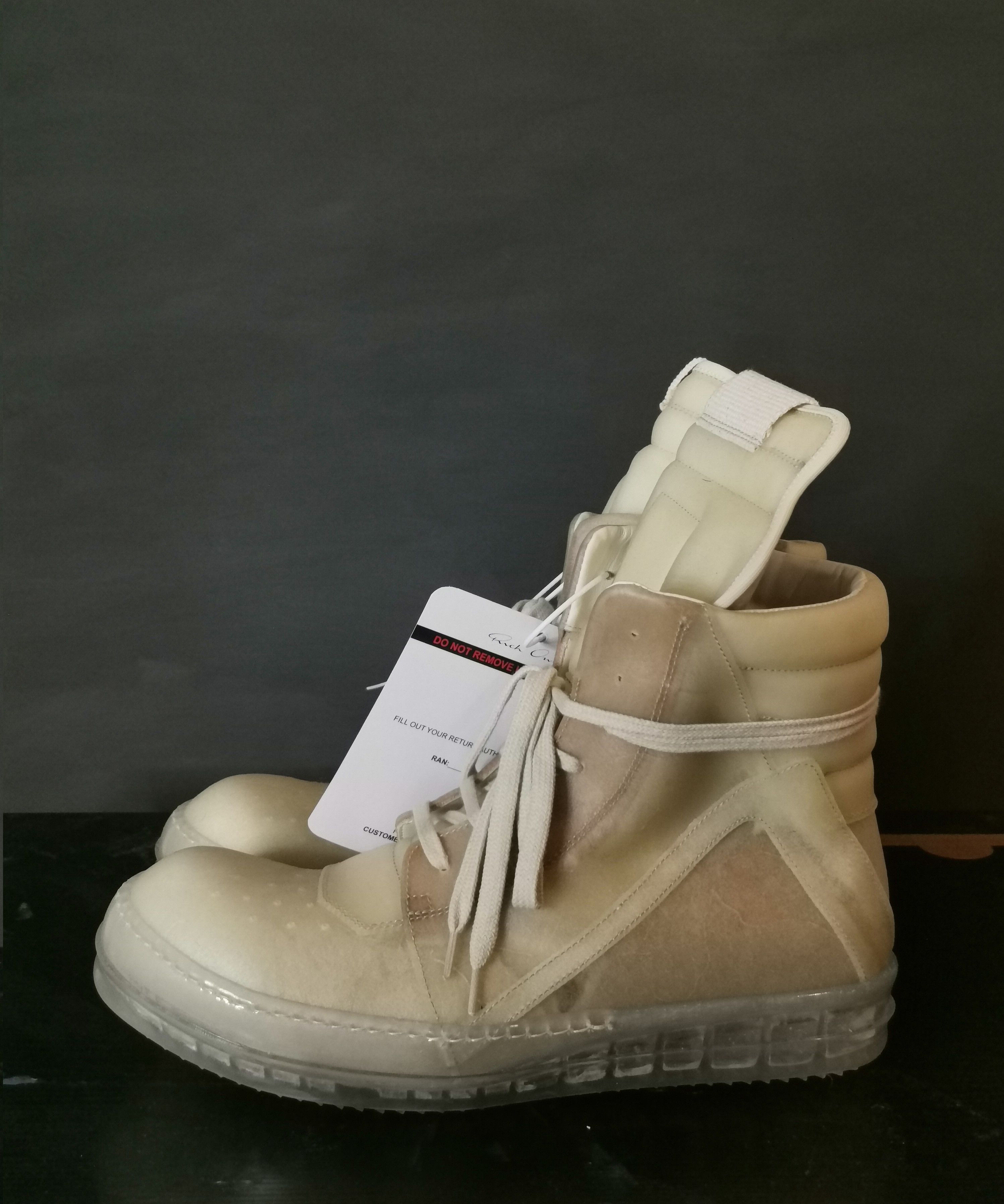 Rick Owens Rick Owens Transparent Leather Geobasket | Grailed