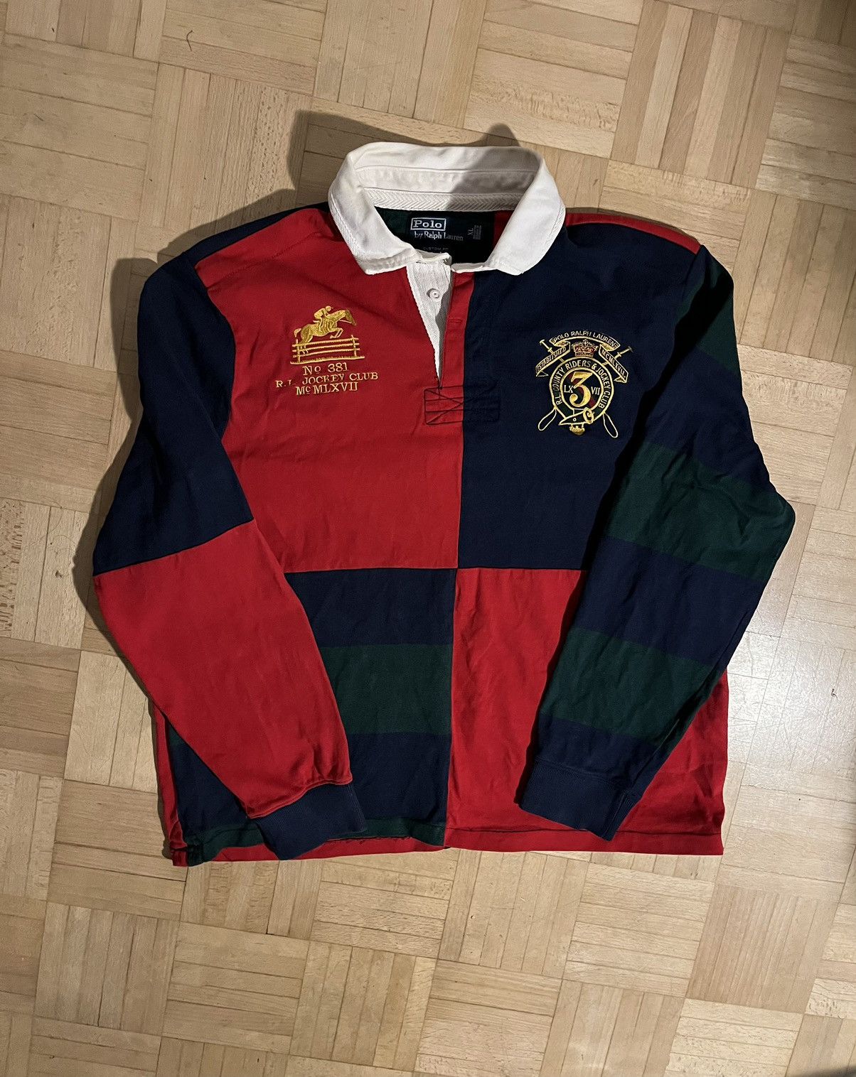 Polo Ralph Lauren × Ralph Lauren × Vintage POLO RALPH LAUREN Vintage rugby shirt colour blocking ...