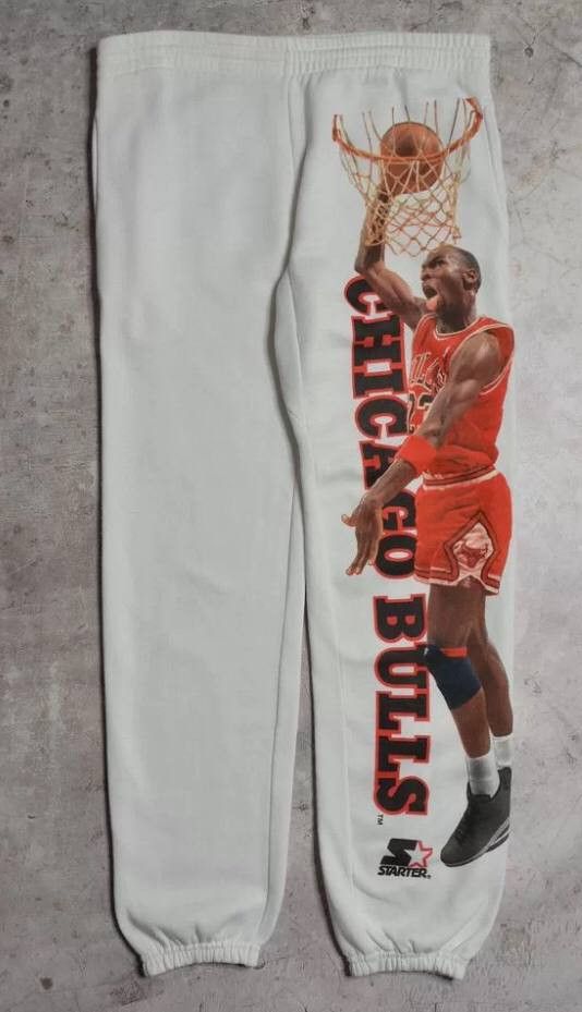 Vintage Starter sweatpants Michael Jordan Chicago Bulls vintage | Grailed