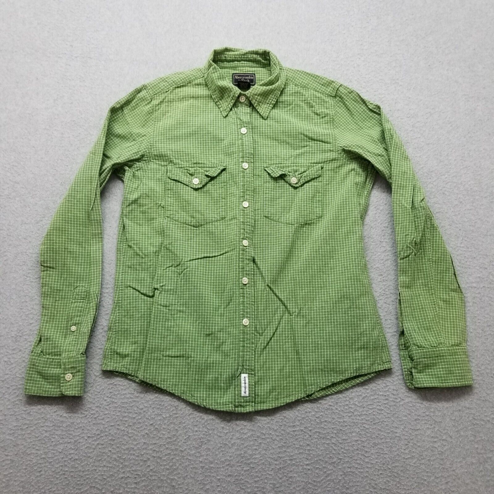Abercrombie & Fitch Abercrombie & Fitch Shirt Womens Small Check Button ...