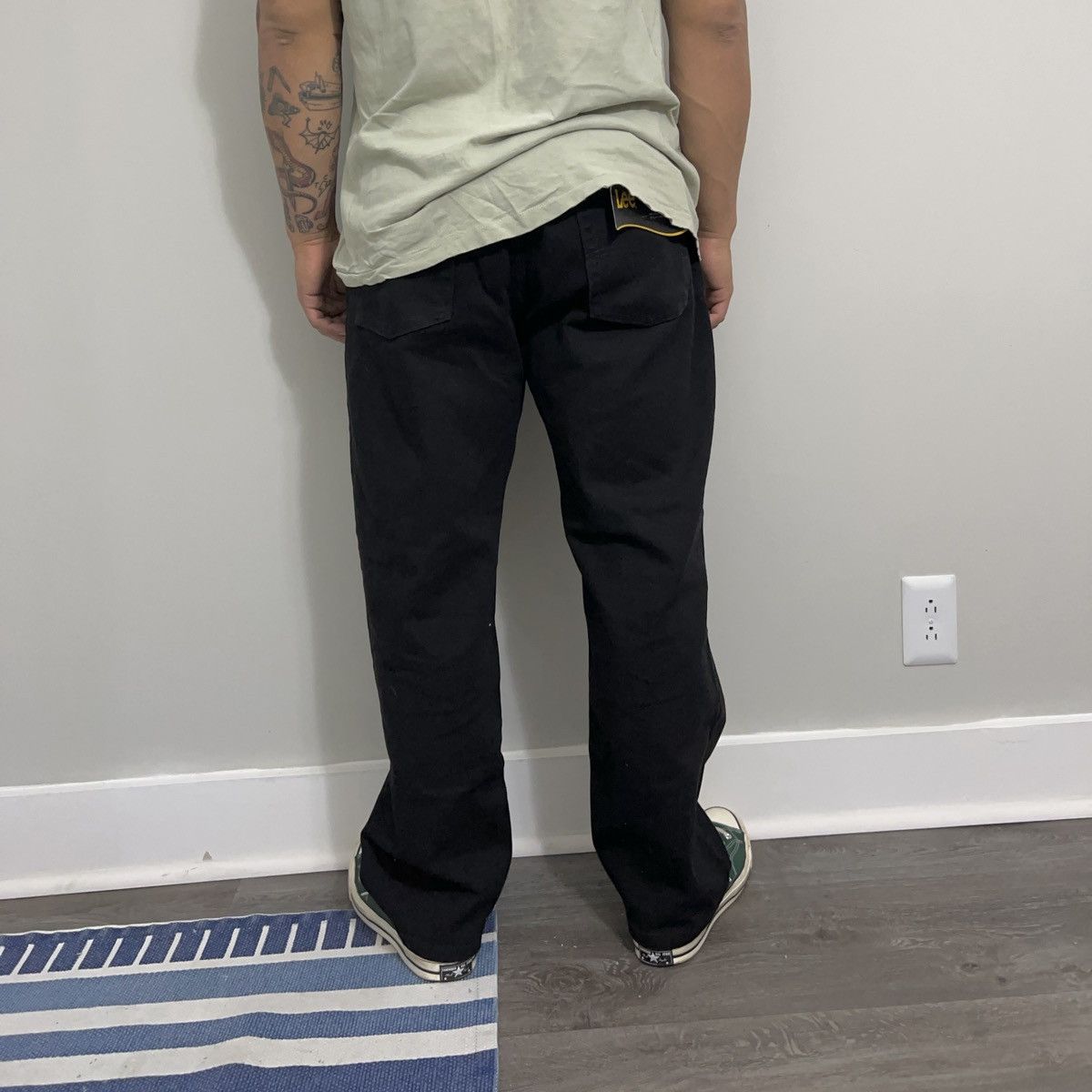 Lee Lee Double Black Relaxed Straight Leg Denim Jeans | Grailed