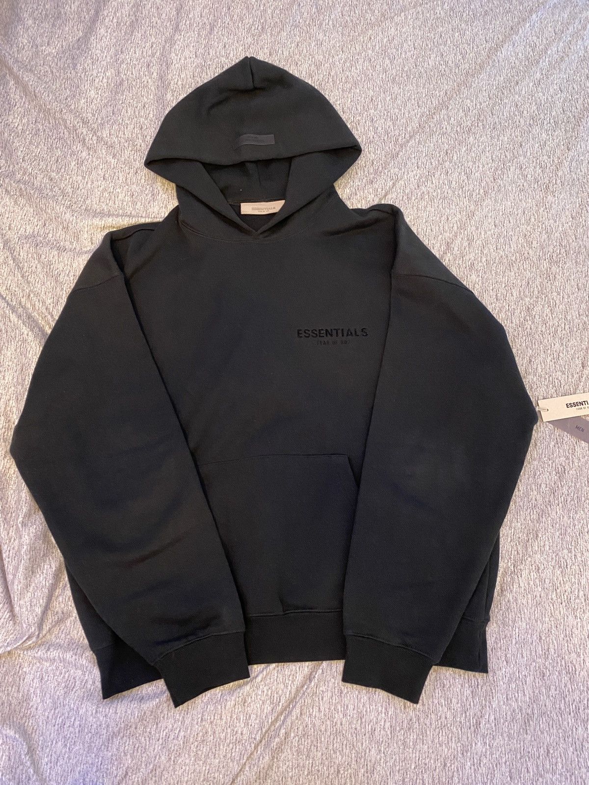 Pacsun Fear of God Essentials Hoodie Stretch-limo (SMALL) | Grailed