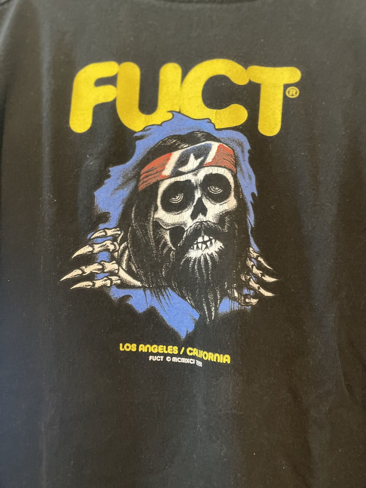 Fuct Fuct Hesher Skeleton tee | Grailed