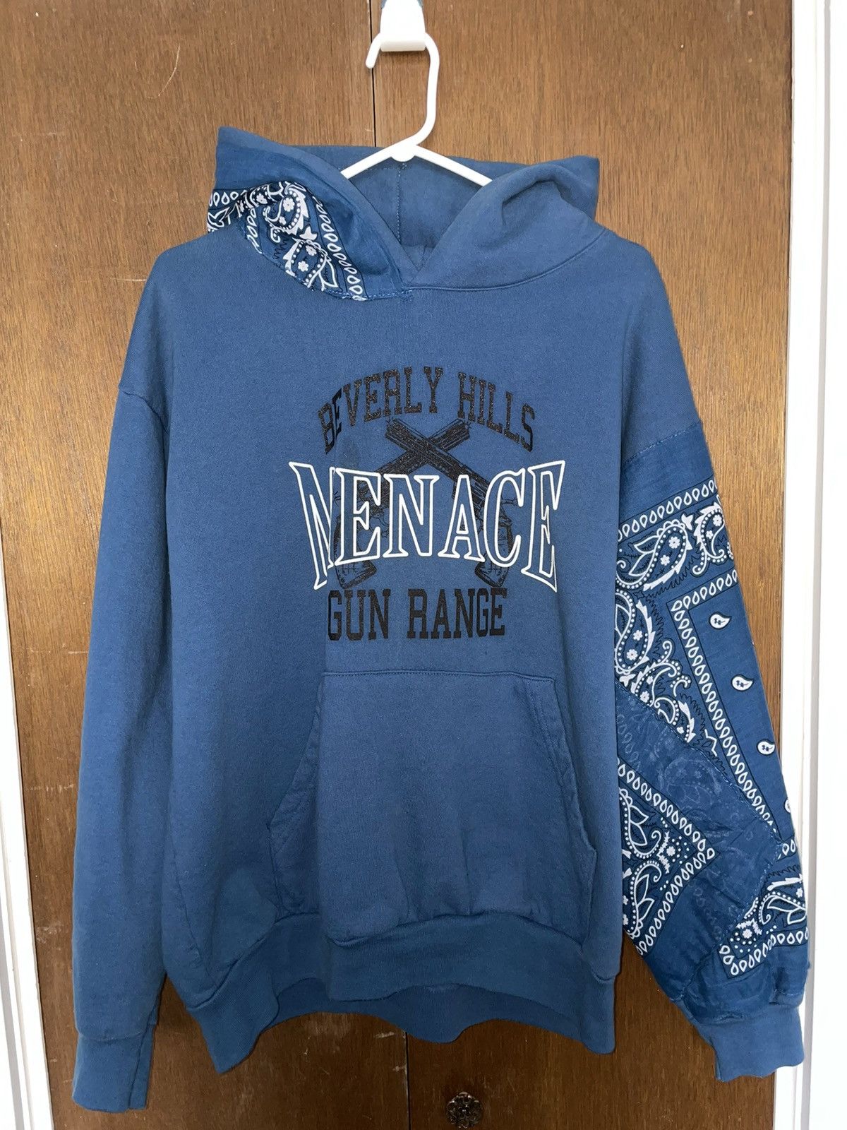 Menace Menace Los Angeles Blue Banada Hoodie | Grailed