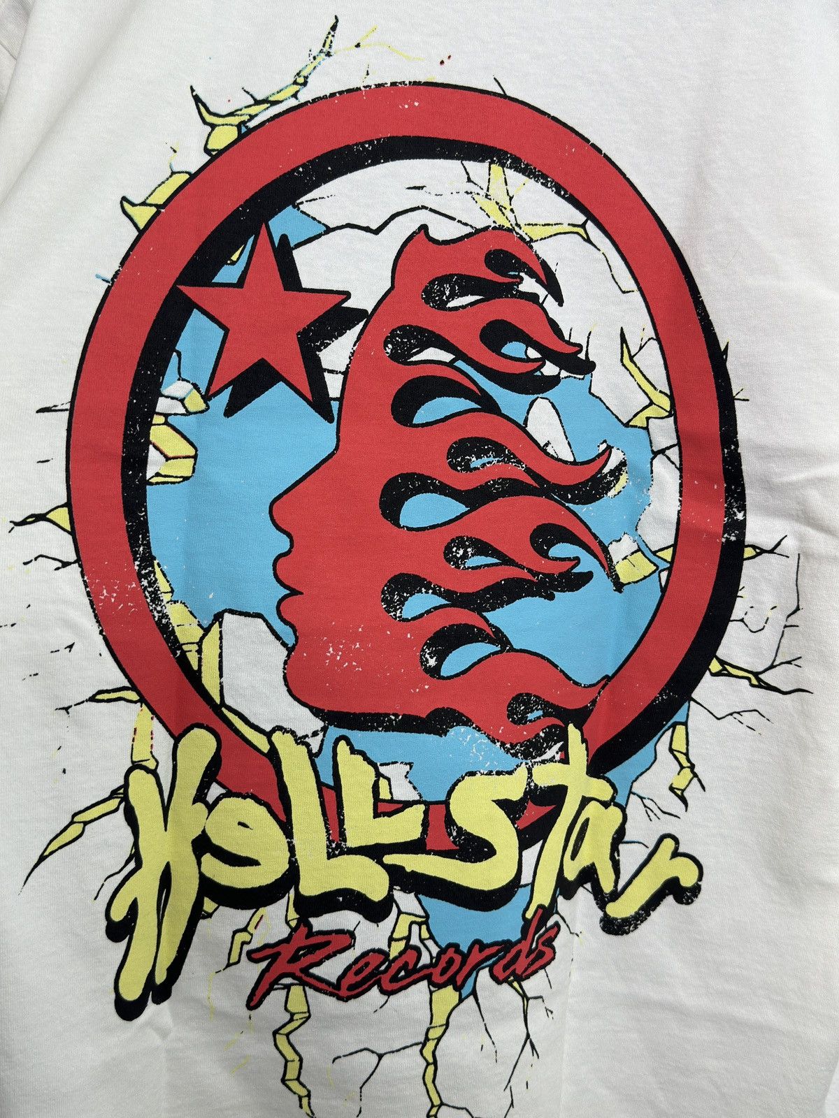 HELLSTAR Hellstar Studios Heaven on Earth Tee Off White | Grailed