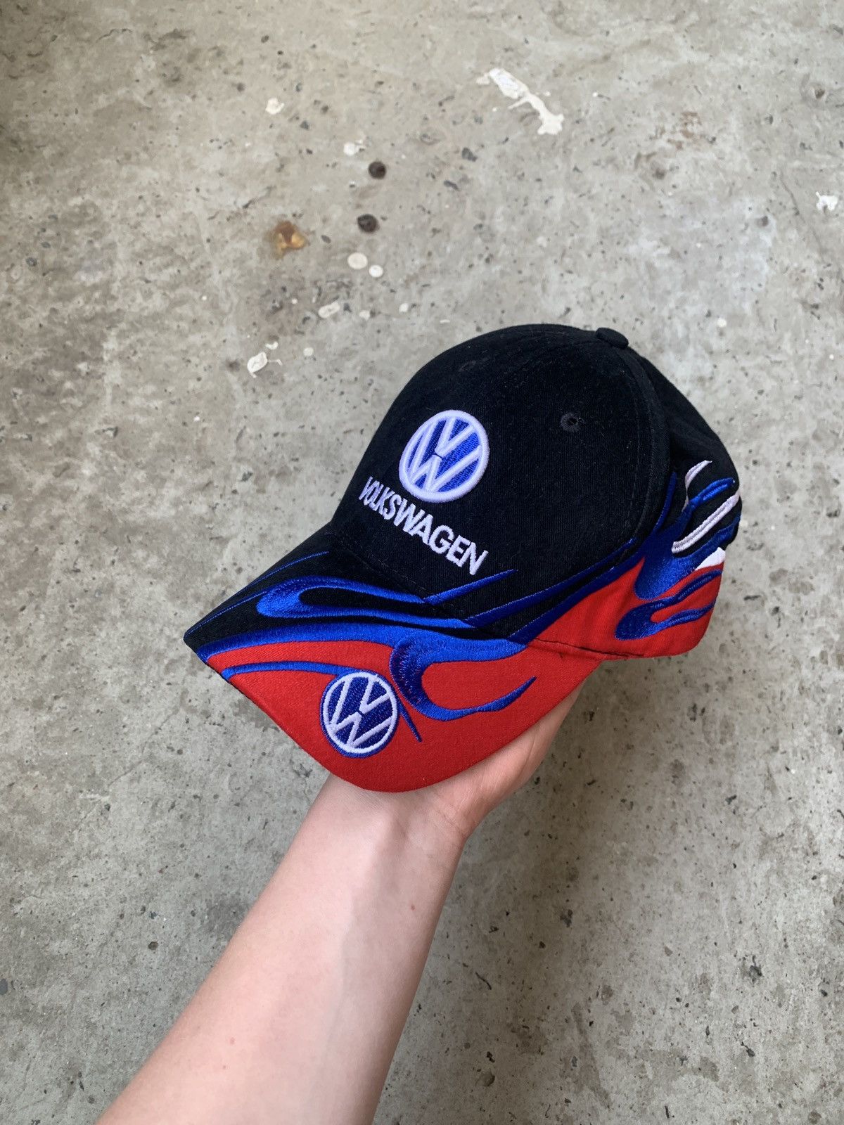 Vintage Vintage Flame Yeezy Gap style hat Volkswagen cap | Grailed