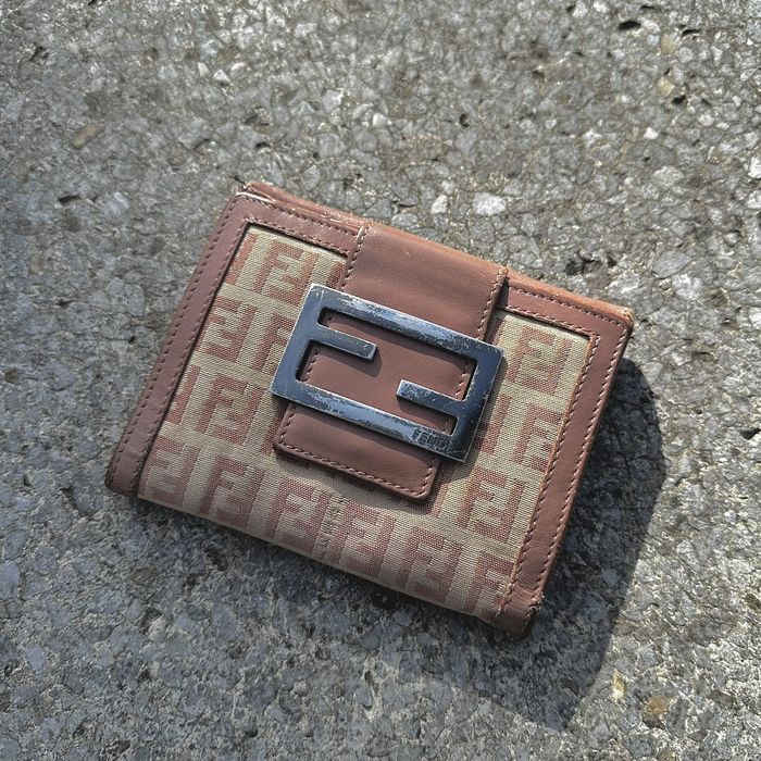 Fendi Fendi Monogram Zucchino Bi-Fold Wallet | Grailed