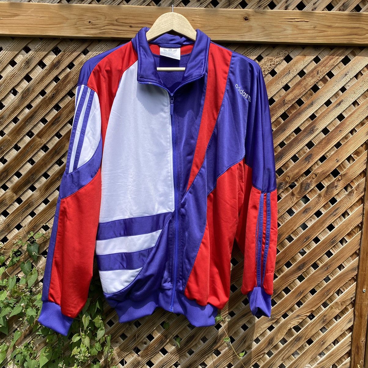 Adidas × Vintage Vintage Adidas 80s Track Jacket Color Block | Grailed