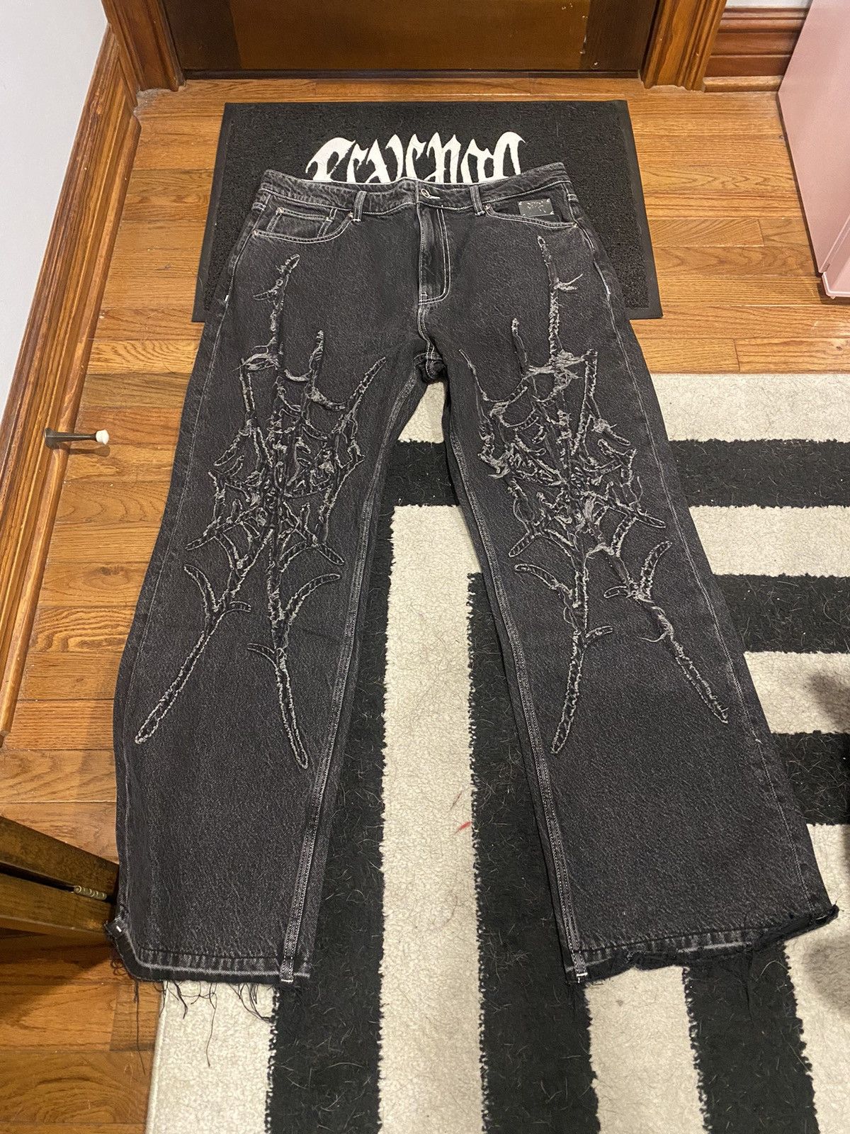 Revenge Spider Web Denim Size 36 XXL | Grailed