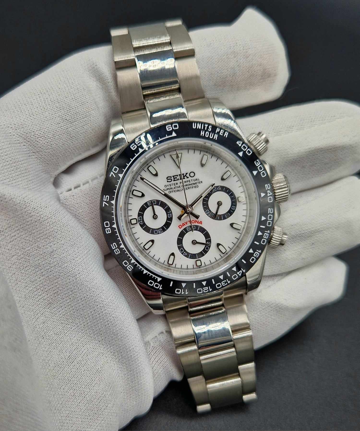 Seiko Hand Built Seiko Daytona Chronograph Mod watch 40mm | Grailed
