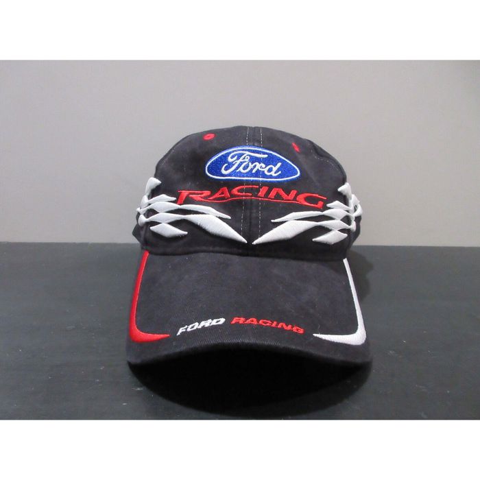 NASCAR VINTAGE Nascar Hat Cap Snap Back Black Red Racecar Race ...