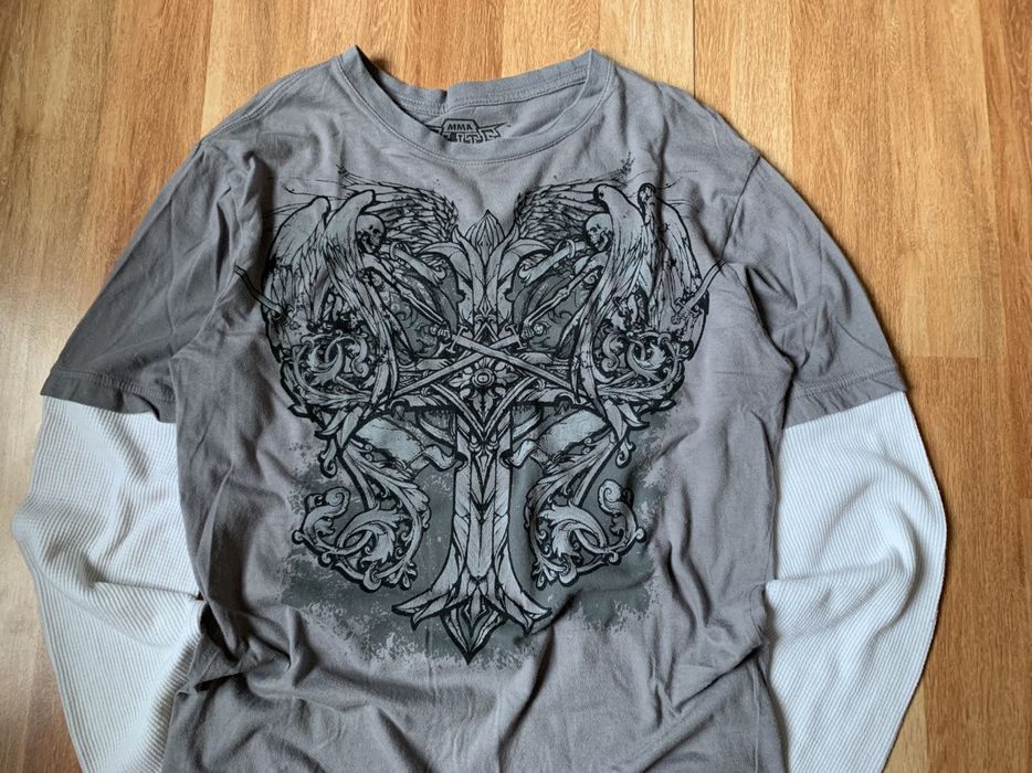 Ed Hardy MMA Elite Death Angels Y2K Affliction Style Long Sleeve Tee ...