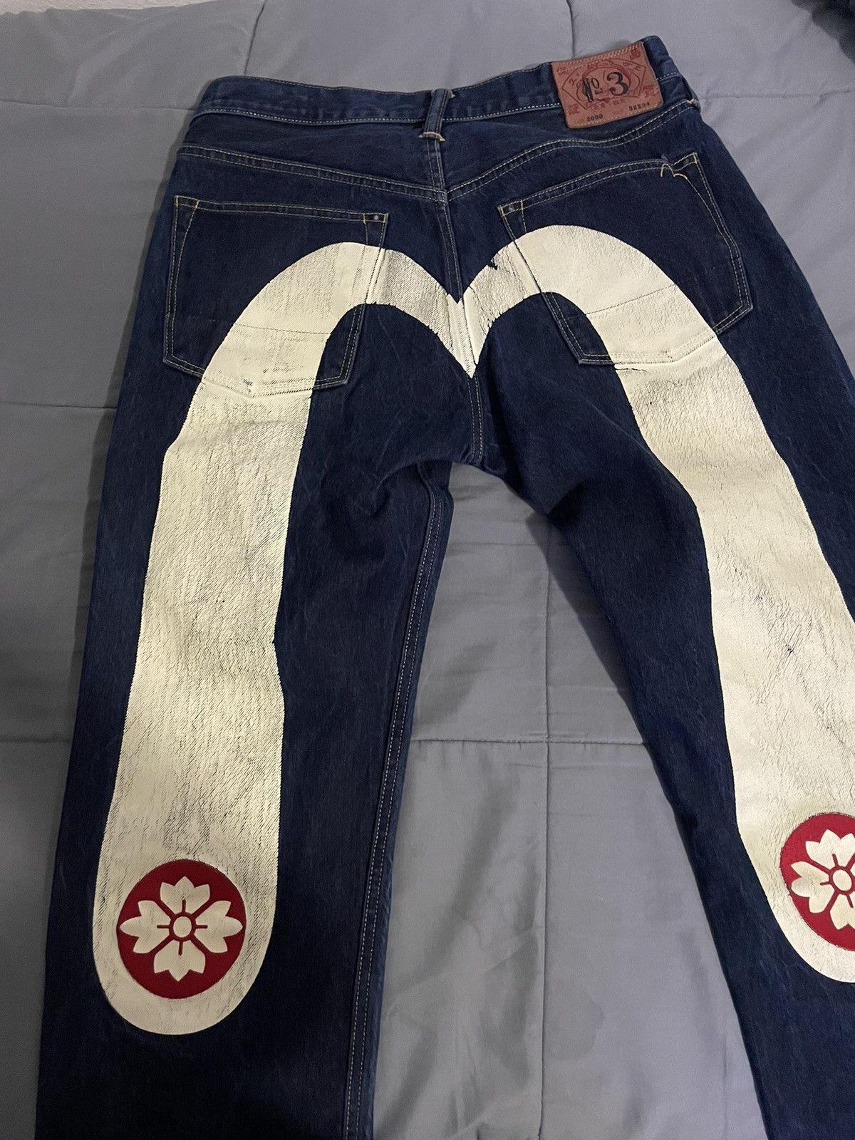 Evisu × Japanese Brand × Streetwear evisu paint design jeans | Grailed