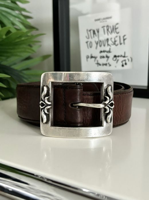 Chrome Hearts BEAUTIFUL PATINA LEATHER OTJ FILIGREE BELT | Grailed