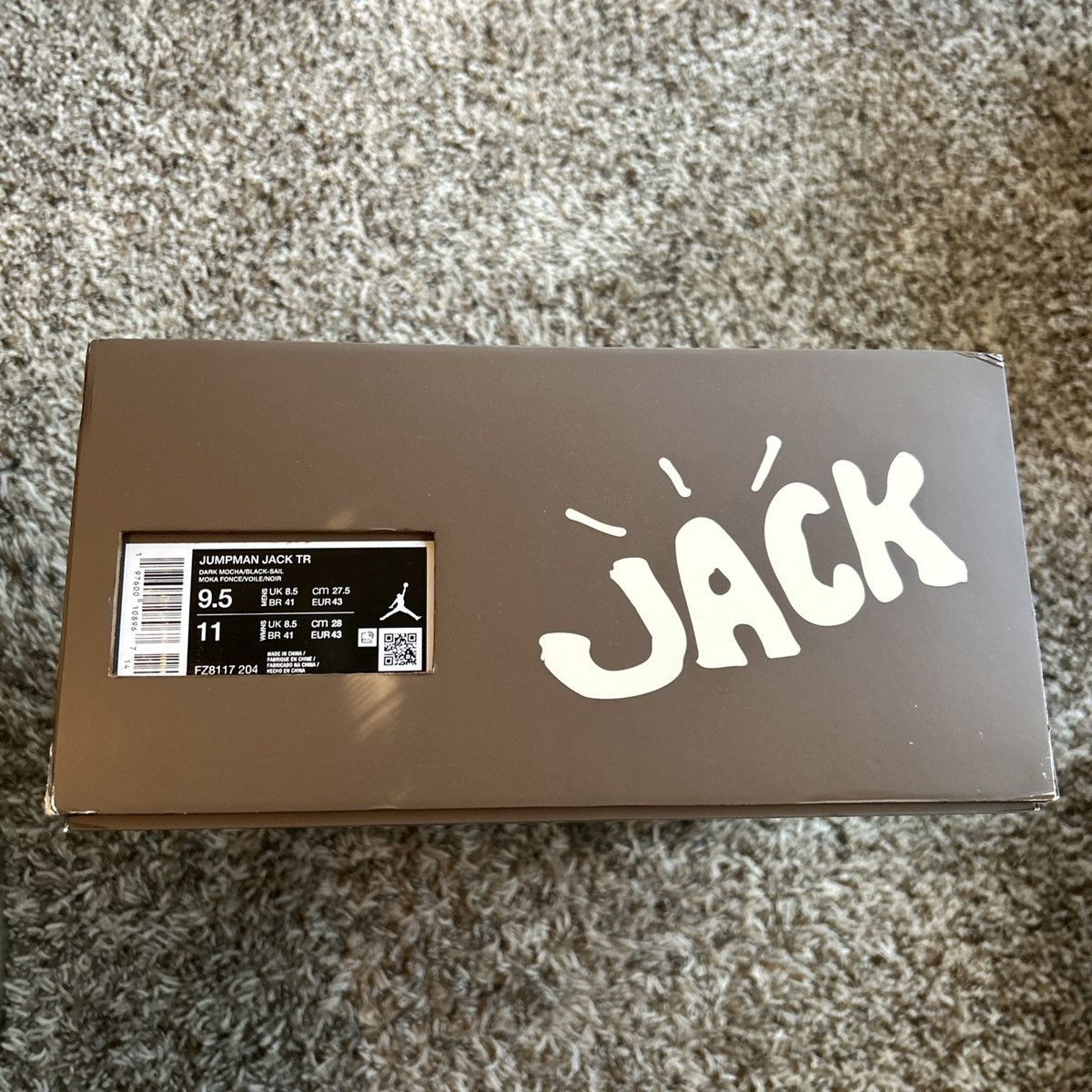 Jordan Brand × Travis Scott Travis Scott x Jordan Jumpman Jack Dark ...