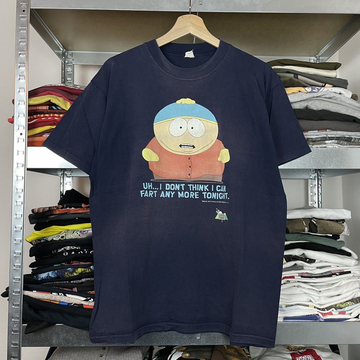 Vintage South Park Cartman I Can Fart Any More 1999 T-Shirt Vintage ...