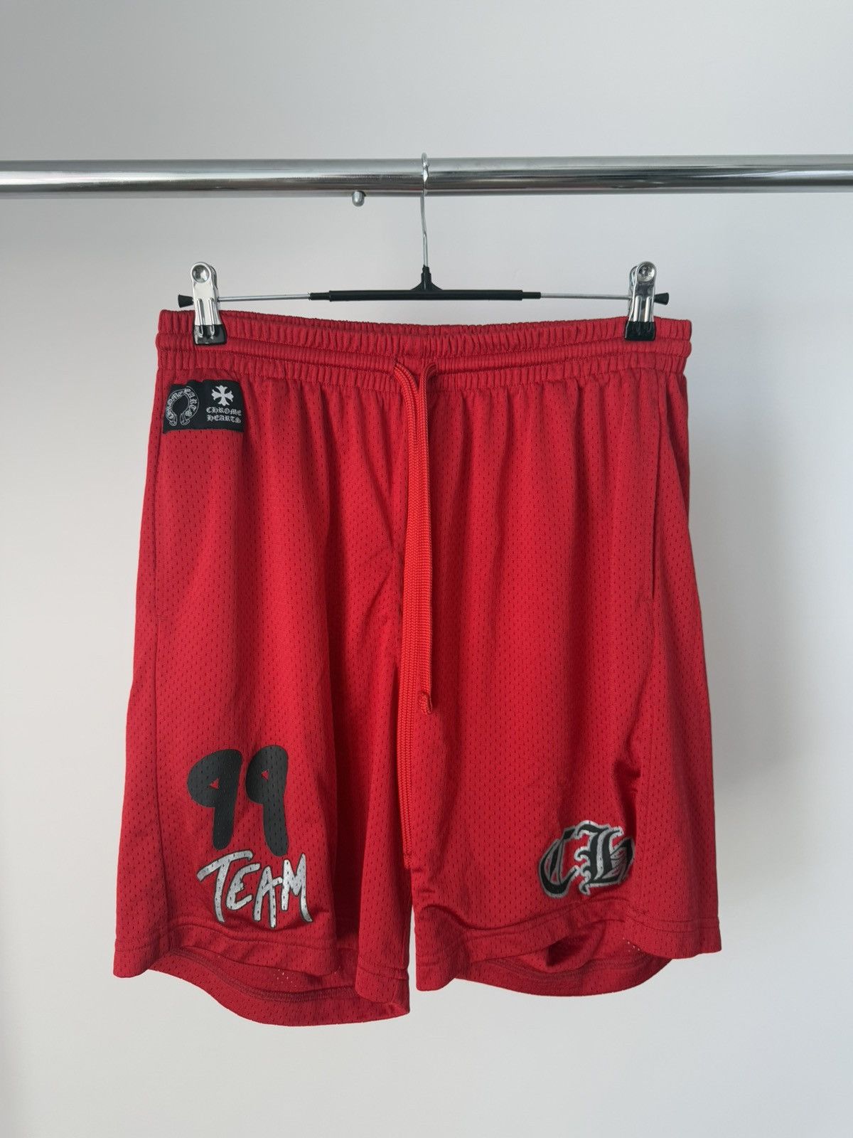 Chrome Hearts Chrome Hearts x Matty Boy Red Mesh Basketball Shorts ...