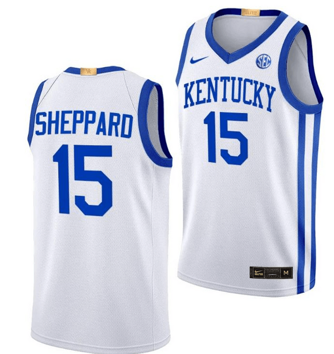 Custom Men's Kentucky Wildcats #15 Reed Sheppard White Jerseys | Grailed