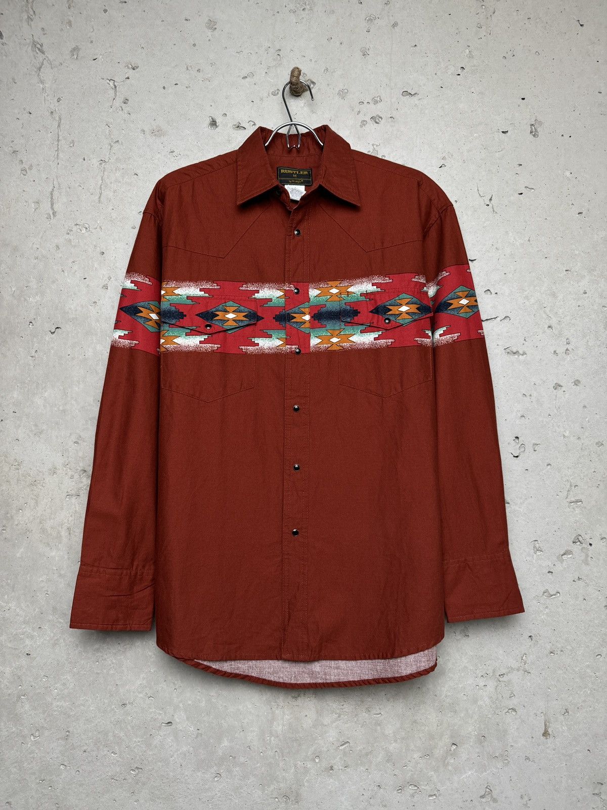 Vintage × Wrangler Vintage Rustler By Wrangler Western Shirt Cowboy ...