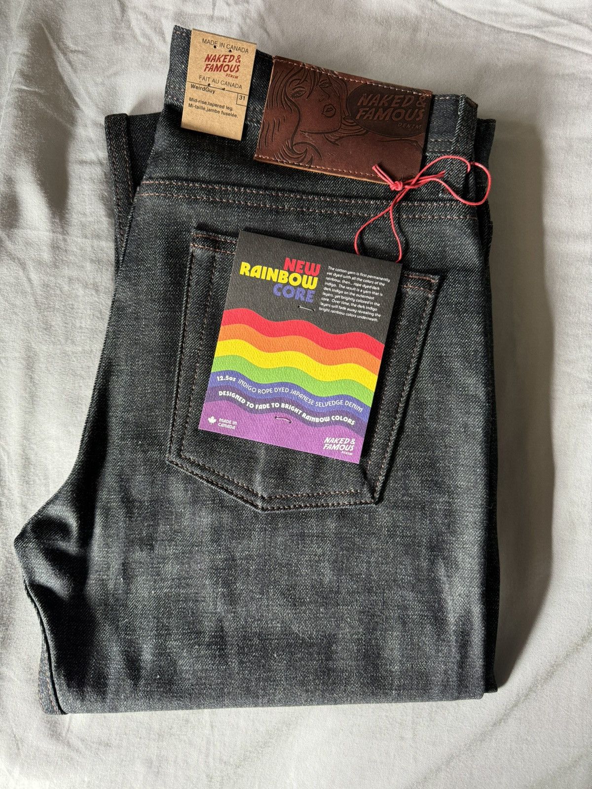 Naked & Famous New Rainbow Core | Grailed