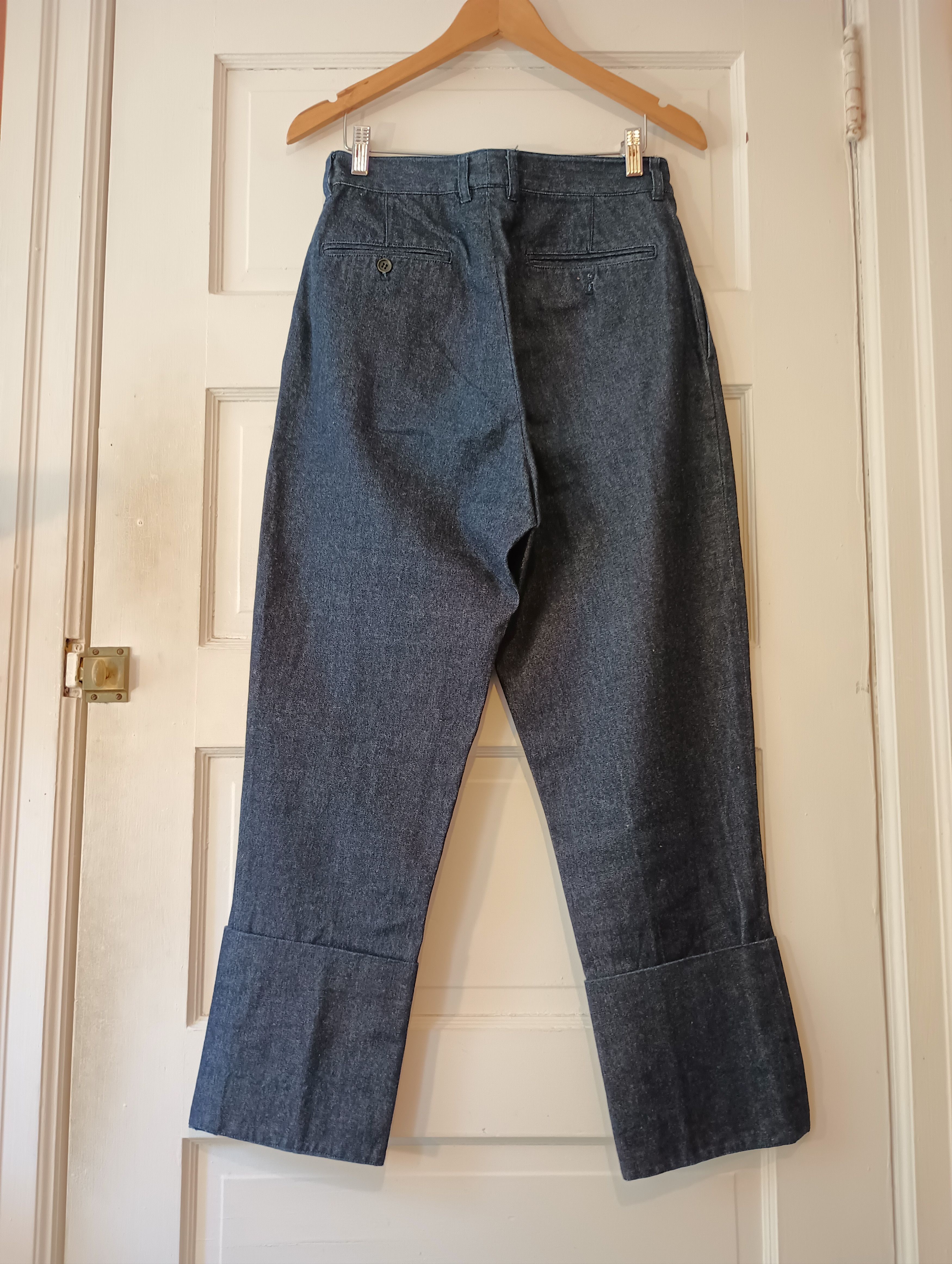 Japanese Brand Gen Izawa cuffed Denim pants | Grailed