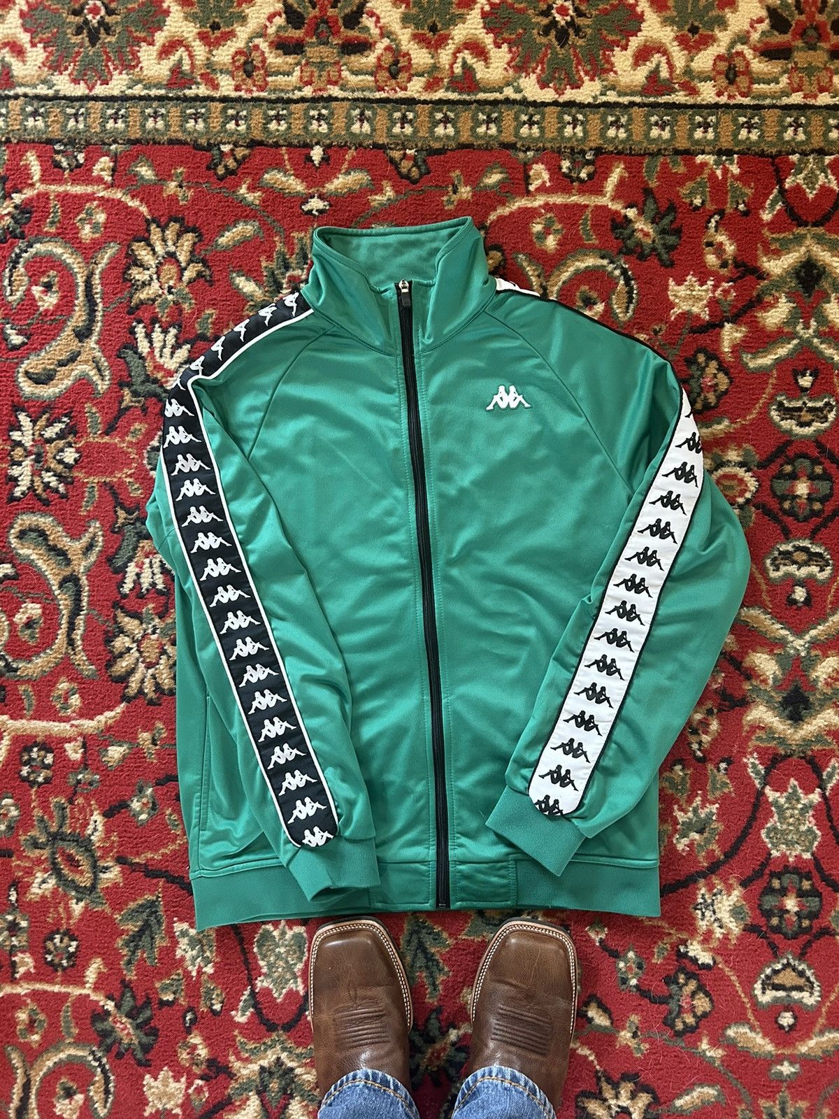 Kappa × Vintage Kappa Green Track Suit | Grailed