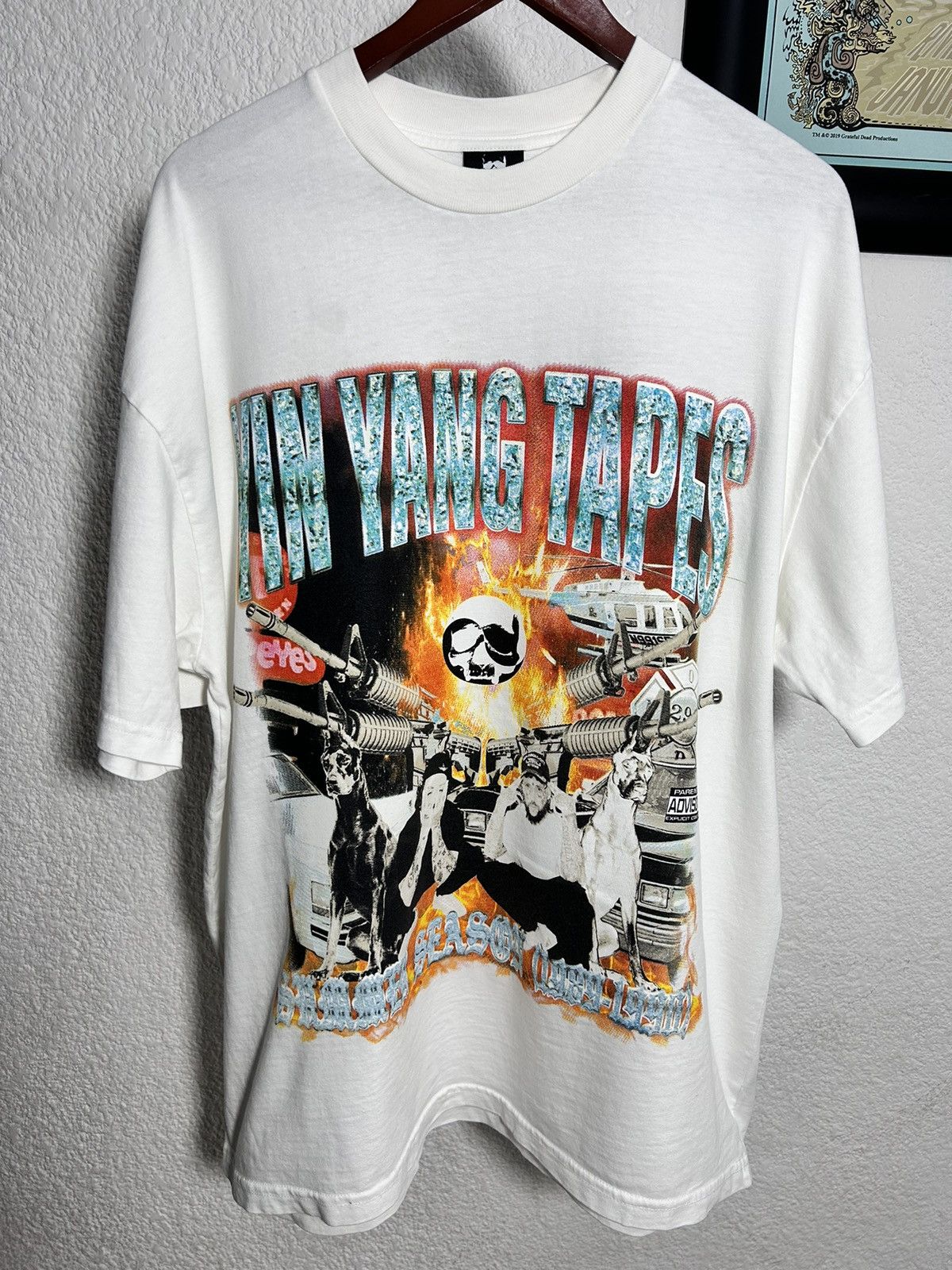 Pouya & $uicideboy$ Merch Yin Yang Tapes Tour shirt White | Grailed