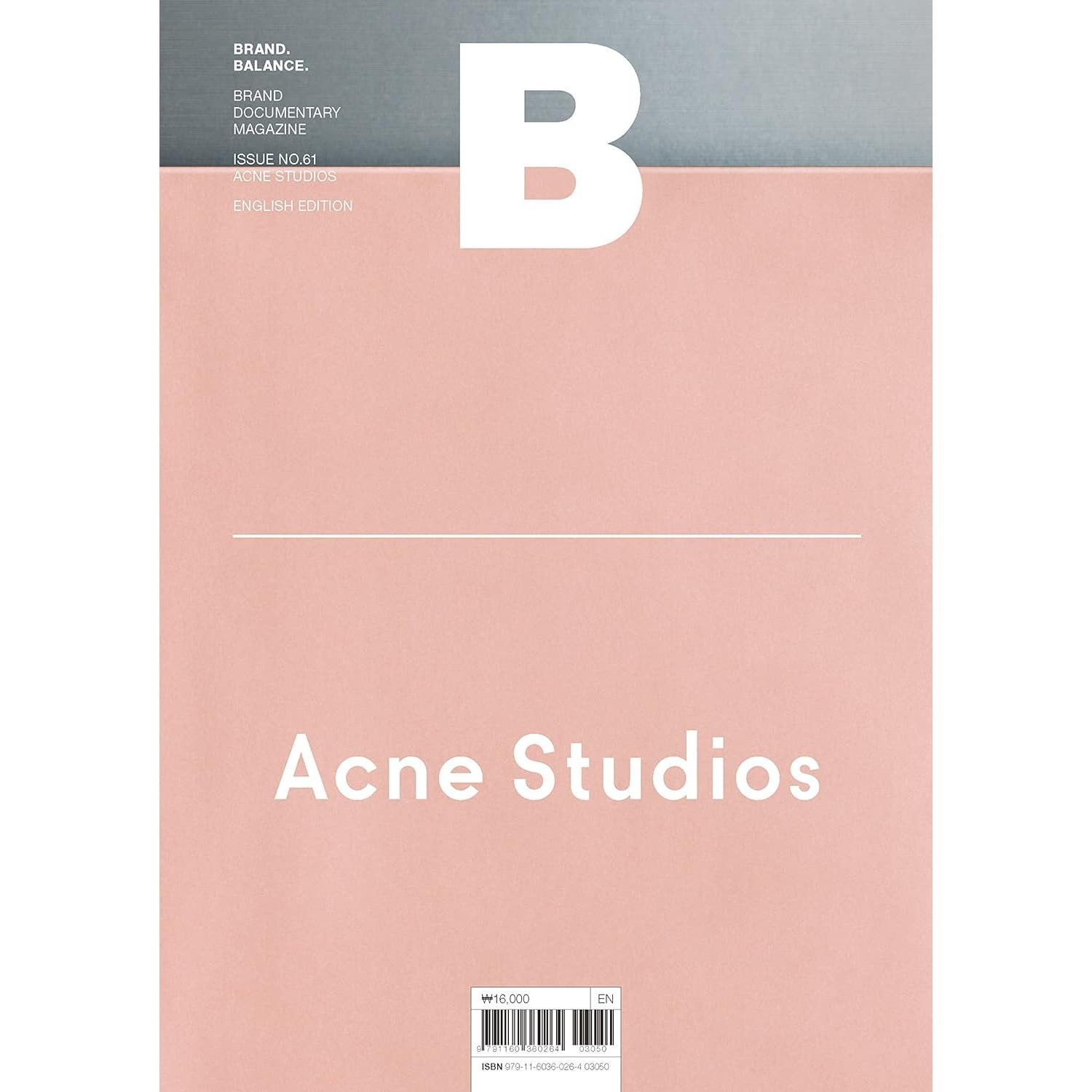 Acne Studios ACNE STUDIOS joh Magazine B - ACNE STUDIOS Single Issue ...