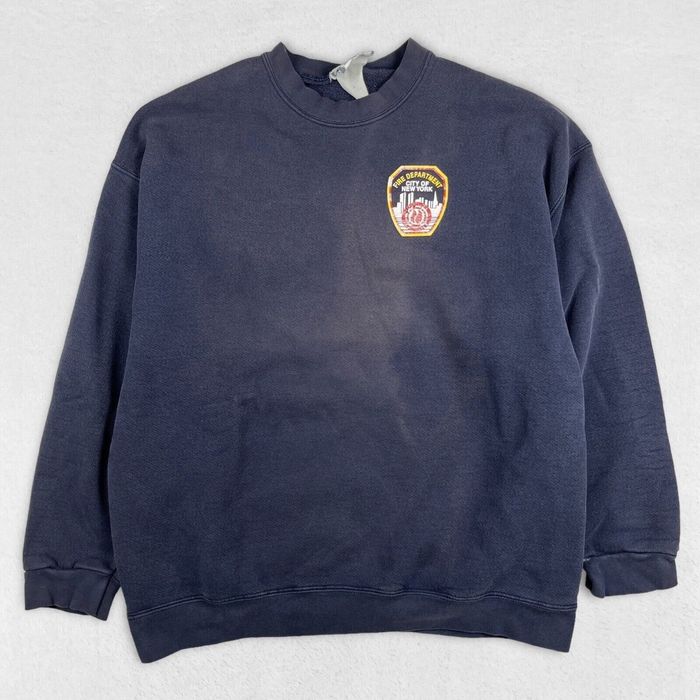 Vintage 90s FDNY Keep Back 200 Feet NYC Fire Department Sweatshirt ...