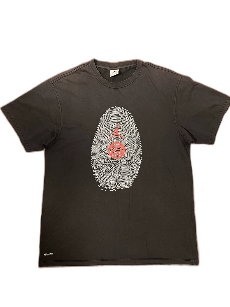 John Alexander Skelton Jordan Fingerprint Short Sleeve T-Shirt | Grailed