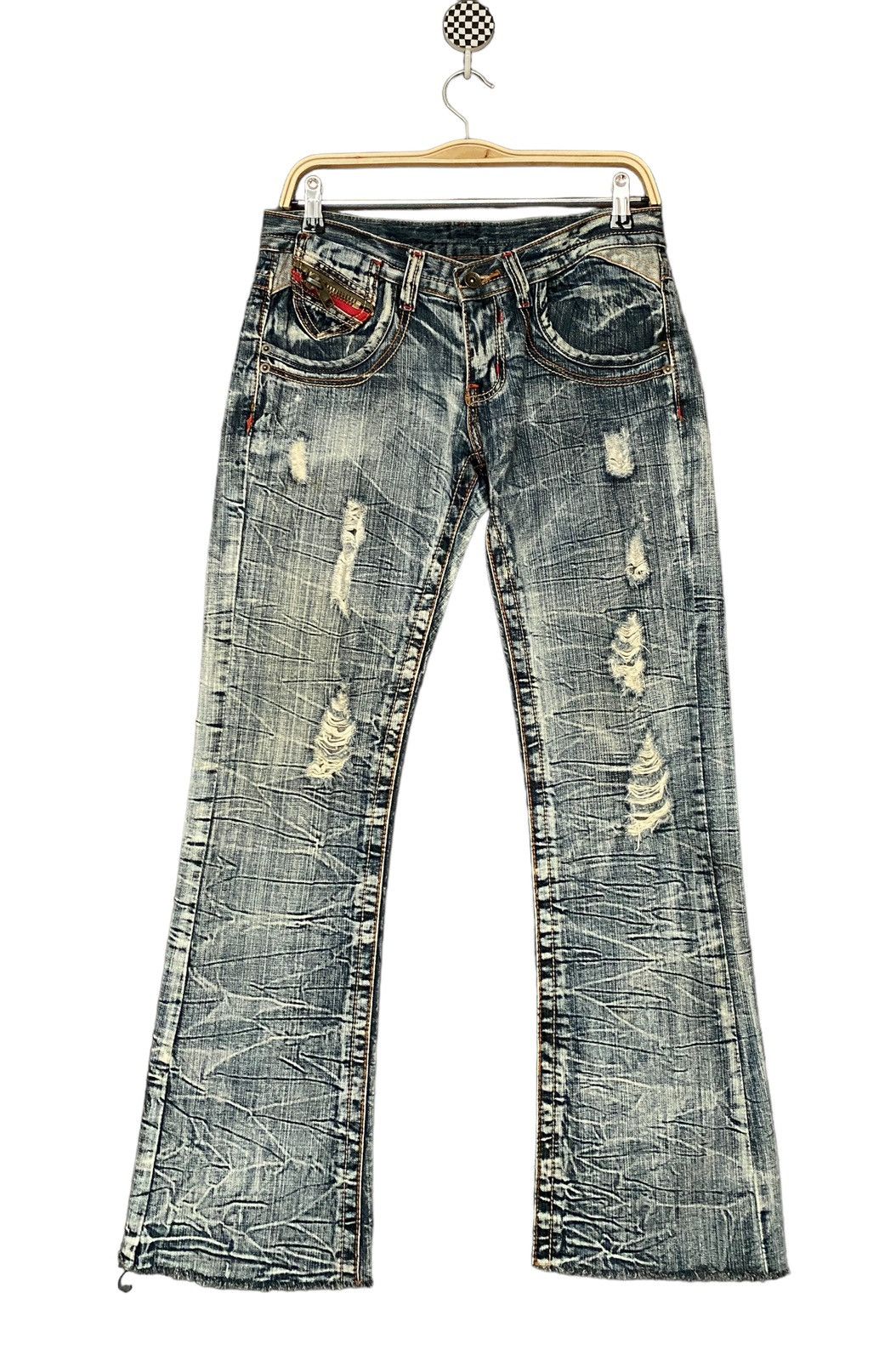 Vintage × semanticdesign Vintage Japanese Brand Semantic Flared Jeans ...