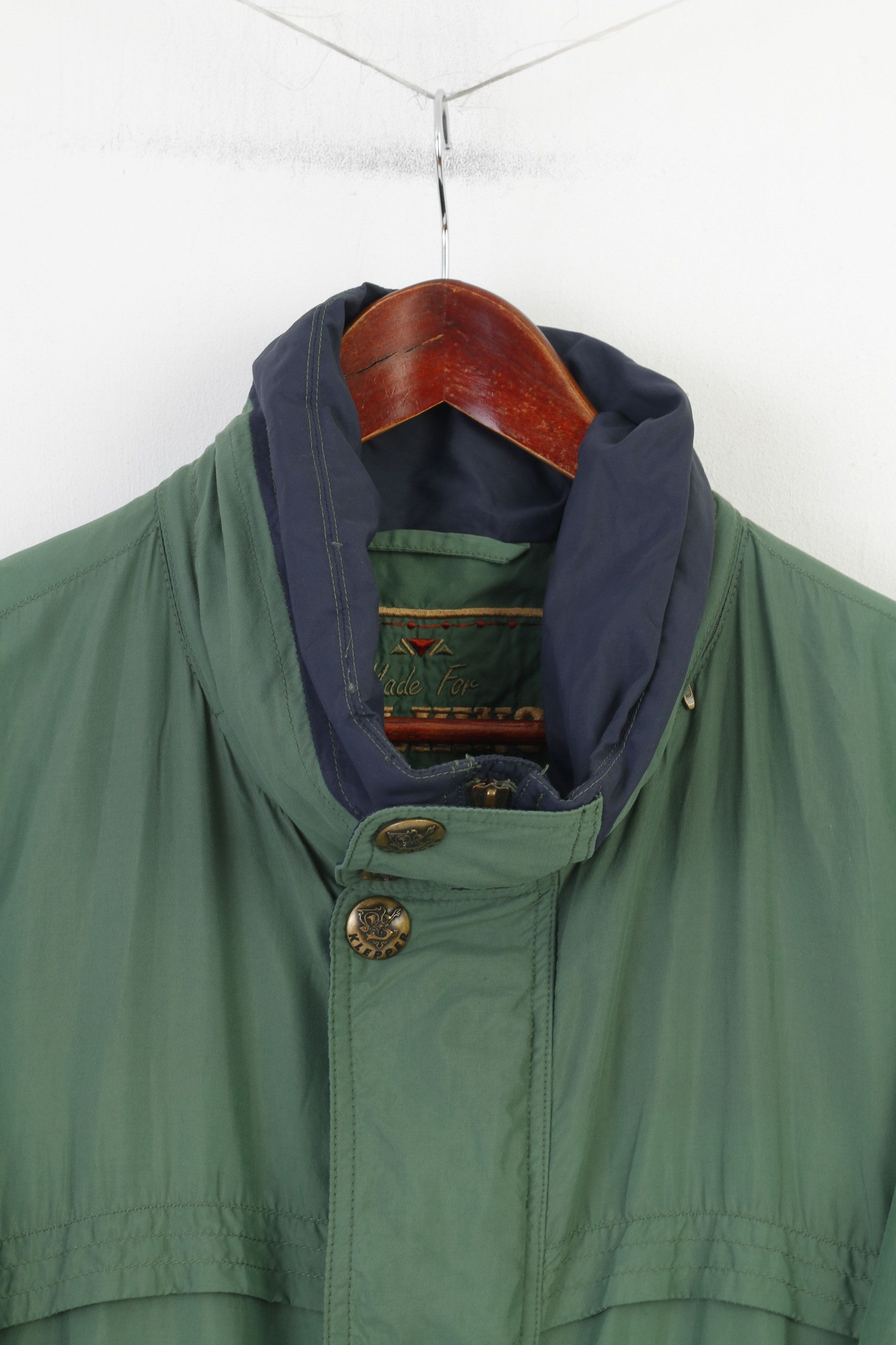 Vintage Klepper Men 54 Jacket Green Full Zipper Pockets Nylon 0789 ...