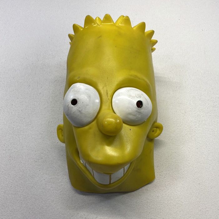 Vintage Bart Simpson Rubber Mask The Simpsons Halloween Costume Matt ...